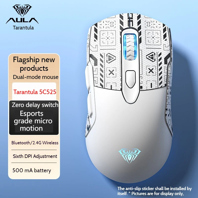 Aula Sc525 Chuột Không Dây Sạc Chế Độ Kép Bluetooth 2.4g Esports Chơi Game Laptop Máy Tính Để ...