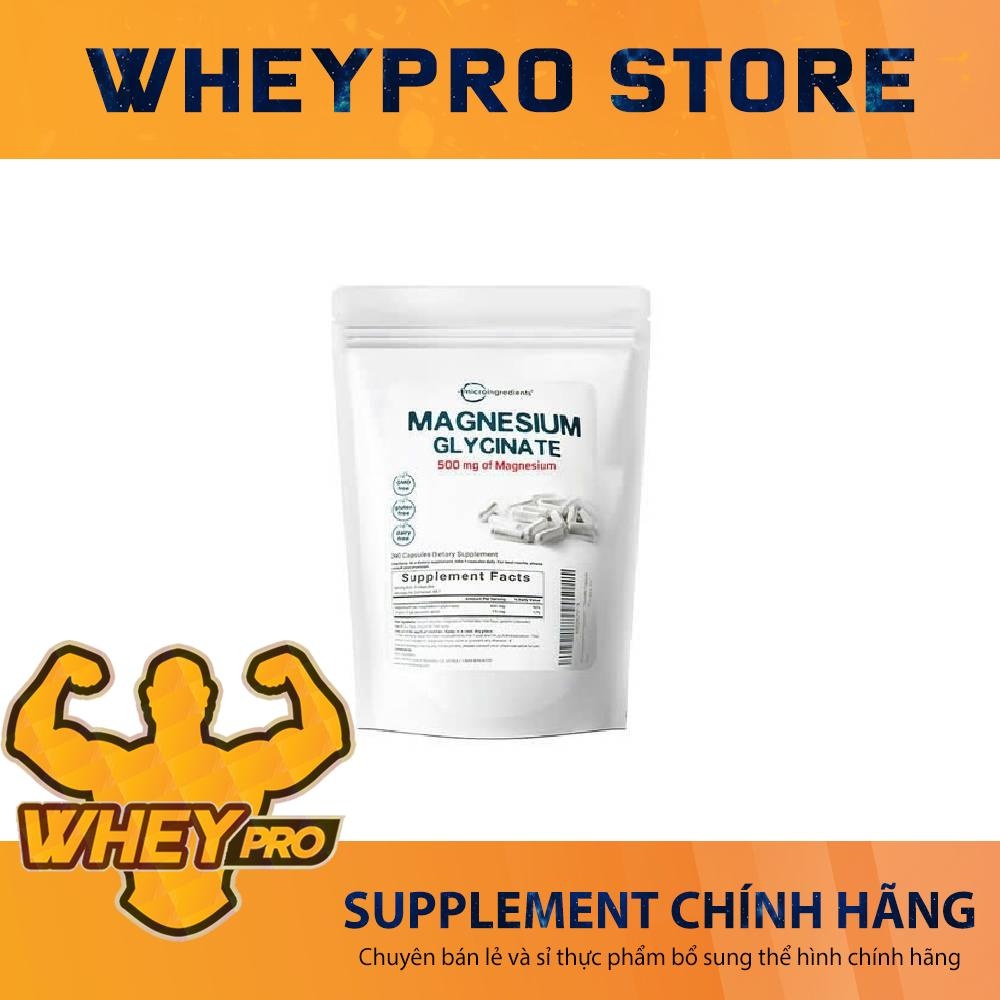 Micro Ingredients Magnesium Glycinate Hỗ trợ cơ bắp và chức năng thần ...