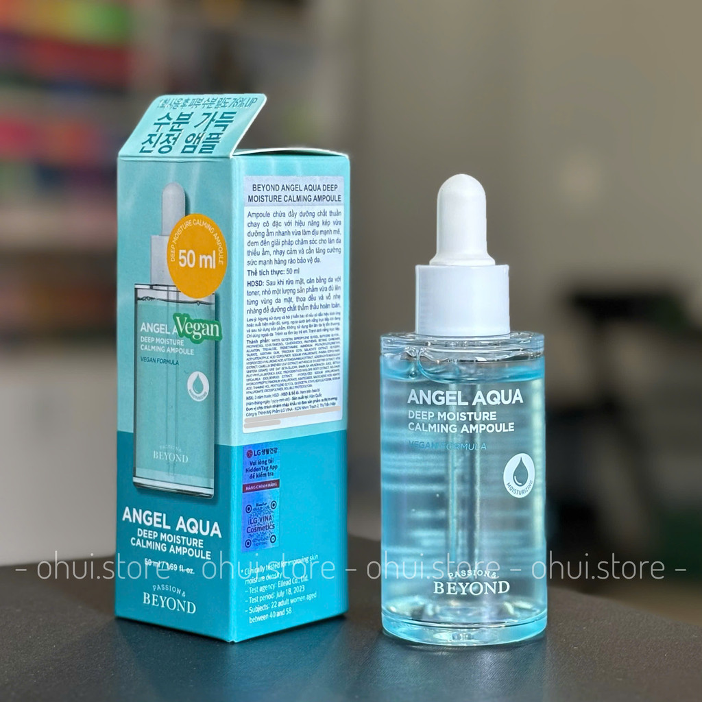 Tinh Chất Beyond Angel Aqua Deep Moisture Calming Ampoule 50ml - Làm Dịu Da, Cấp Ẩm Sâu, Phục ...