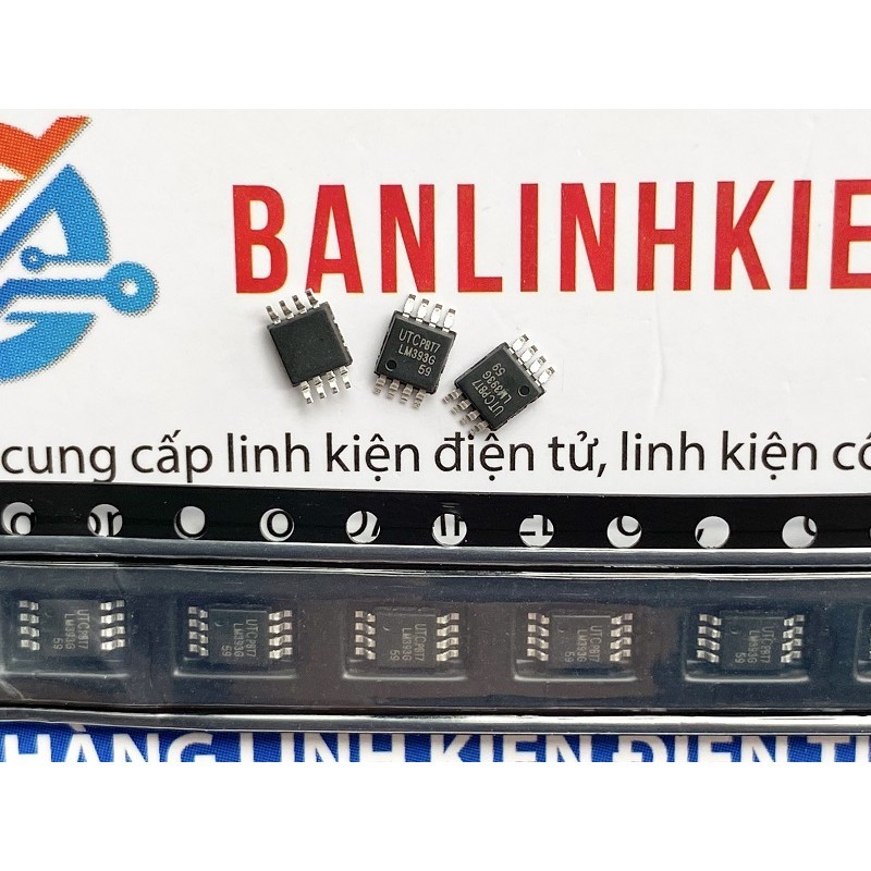 [Túi 5 chiếc] LM393G, LM393, LM393G-SM1-R IC so sánh MSOP8 | Shopee Việt Nam