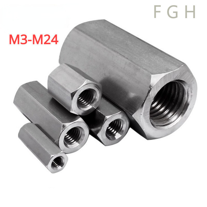 [Fghjc-1-y] Ống nối ty ren lục giác INOX 304 - Nối ren， M3-M24 Đai ốc nối | Shopee Việt Nam