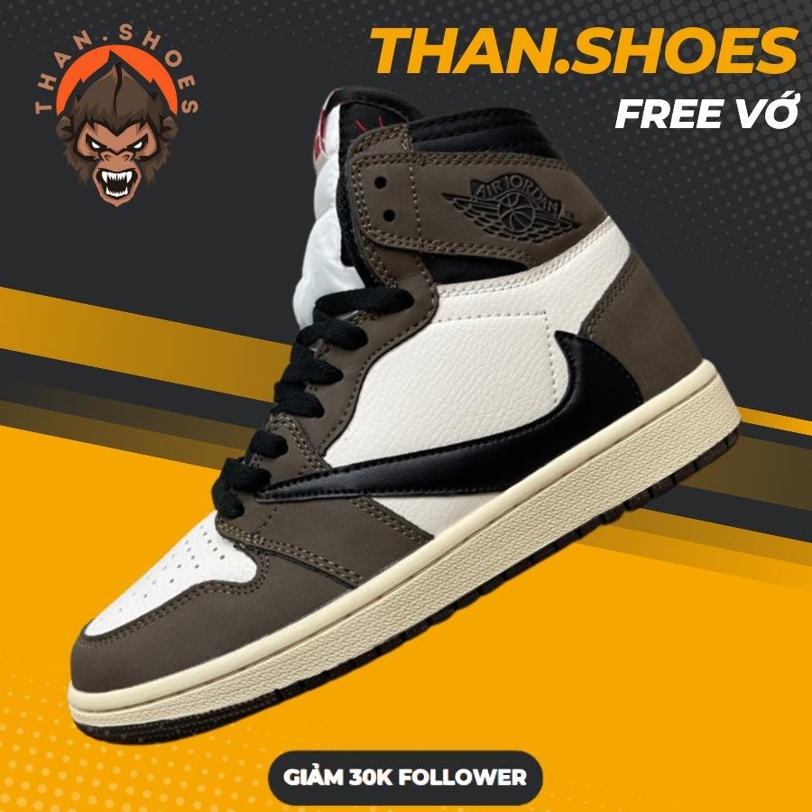 Giày TS1 High Travis Scott, TS1 Cao Nâu Travis Scott Bản Da Nhám Cao ...