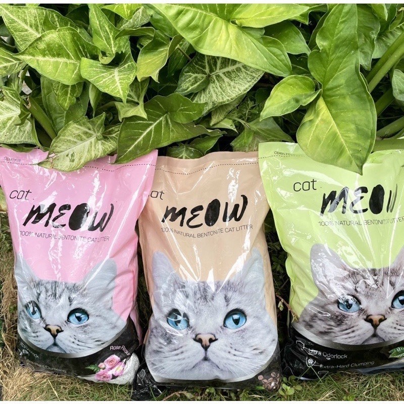 Cát vệ sinh cho mèo Meow Cat 8L , Cát vệ sinh đất sét cho mèo khử mùi, vón cục | Shopee Việt Nam
