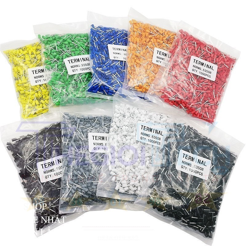 [Túi 1000 cái] Đầu cos pin rỗng, cos pin VE, đầu cos kim rỗng thông ...