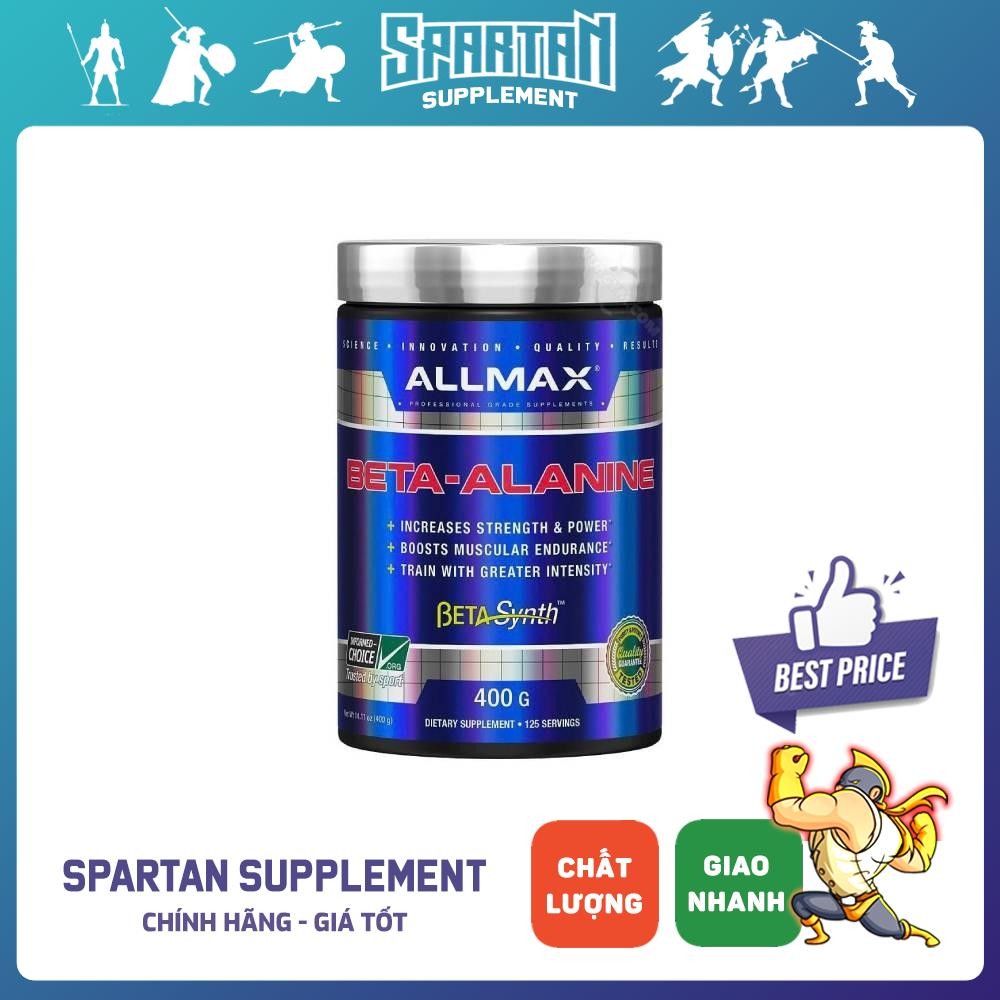 Allmax Beta-Alanine 400g (125 Servings) - Tăng Cường Chống Mỏi Cơ | Shopee Việt Nam