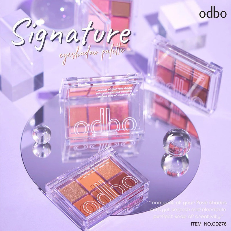 Phấn mắt Odbo OD276 chính hãng – ODBO Signature Eyeshadow Palette – Tone màu hot trend dễ phối ...