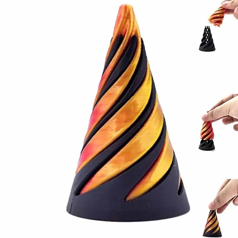 Impossible Pyramid Passthrough Sculpture,Helix Screw Fidget Toy,Spiral ...