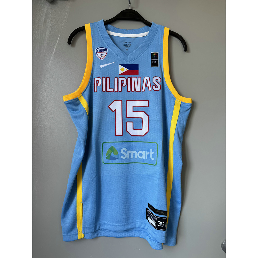Mới Chính Hãng 2024 Gilas Pilipinas Jerseys 15 # June Mar Fajardo ...