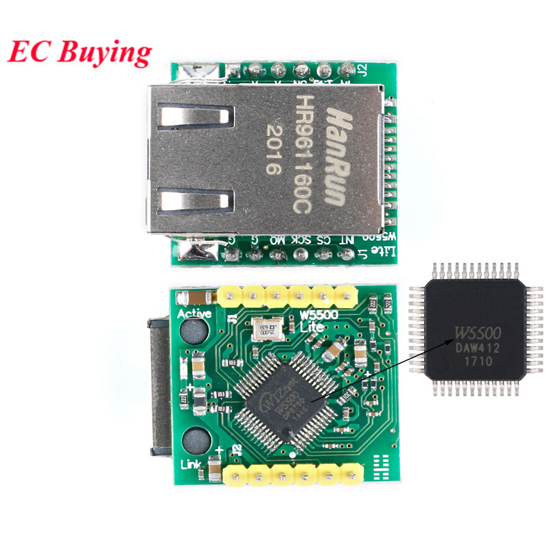 Usr-es1 W5500 SPI sang LAN Ethernet Mô-đun mạng TCP IP 51 STM32 Giao diện 3.3V 5V cho Arduino ...