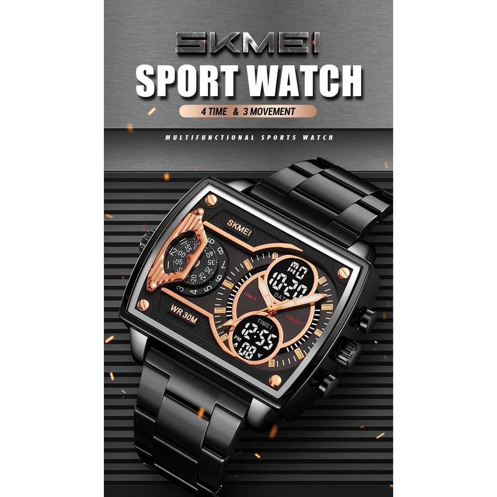 Đồng hồ thể thao kỹ thuật số SKMEI 2229 Đồng hồ nam doanh nhân 3Bar ...