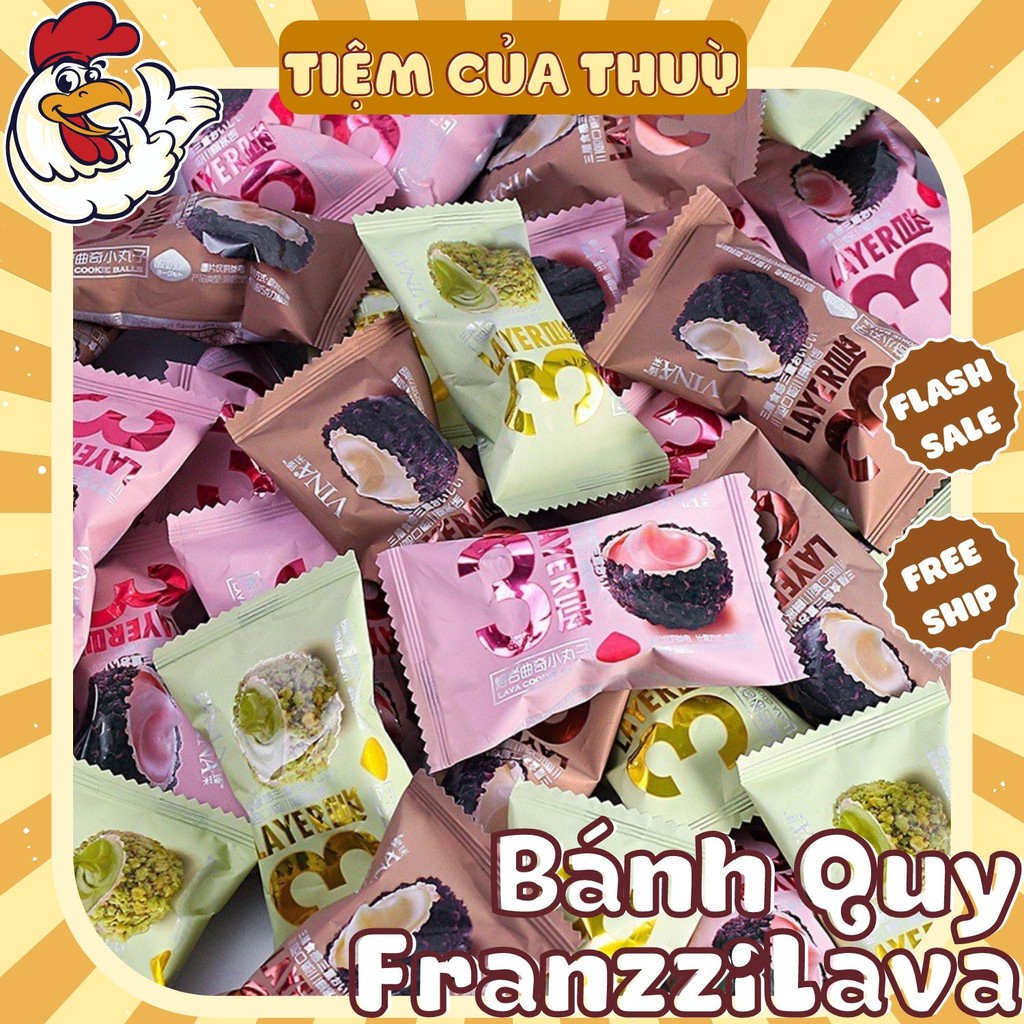 Bánh Quy Franzzi Nhân Chảy Lava(.), Bánh Quy Socola / Matcha / Dâu 3 ...