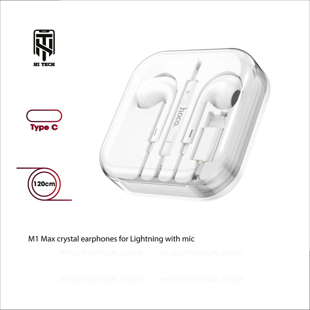Tai nghe nhét tai Hoco M1 Max LN Bluetooth V5.0 dây TPE dùng cho 6/7/8 ...