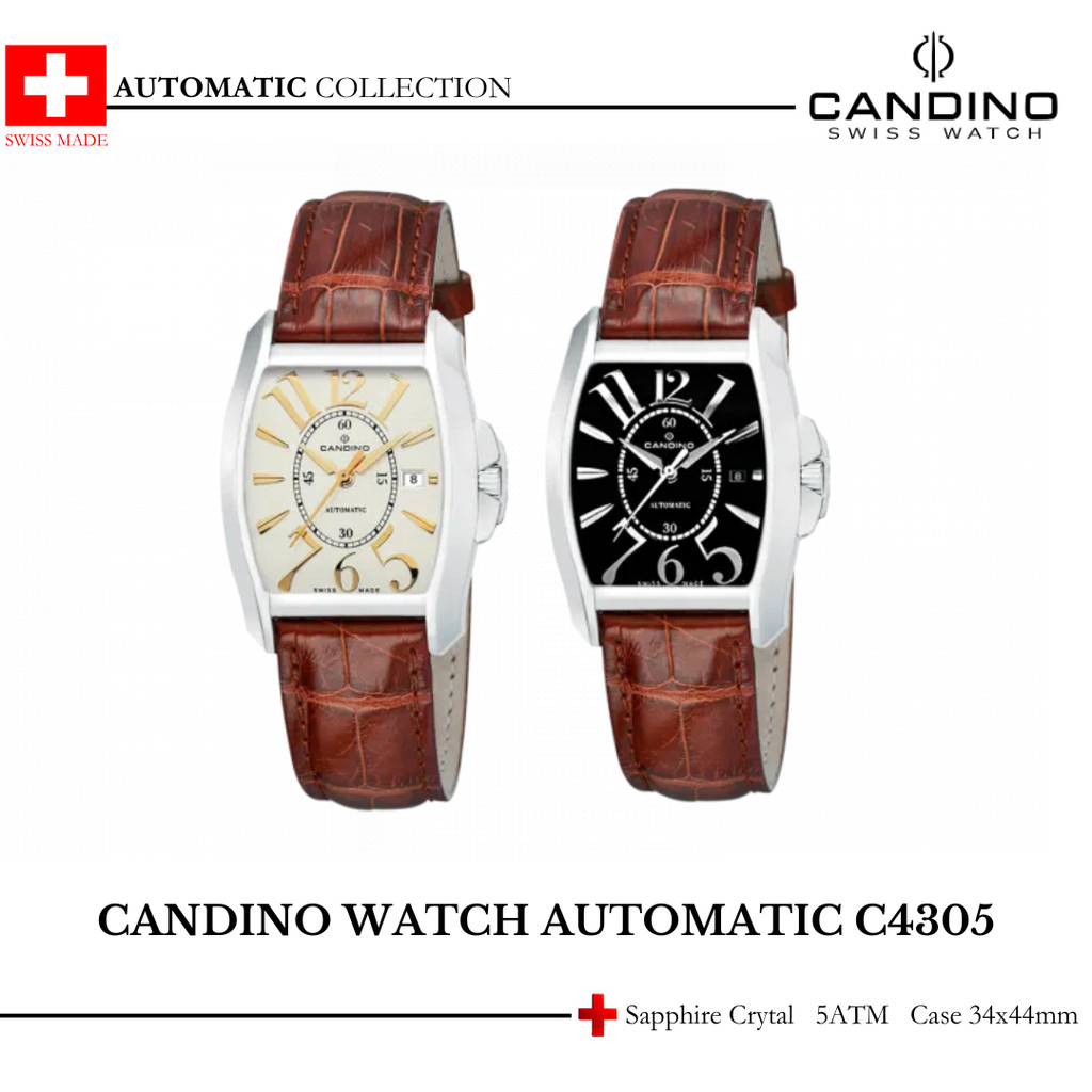 Đồng hồ cơ nam Candino C4305 chống nước 5 ATM, mặt kính Sapphire cao ...