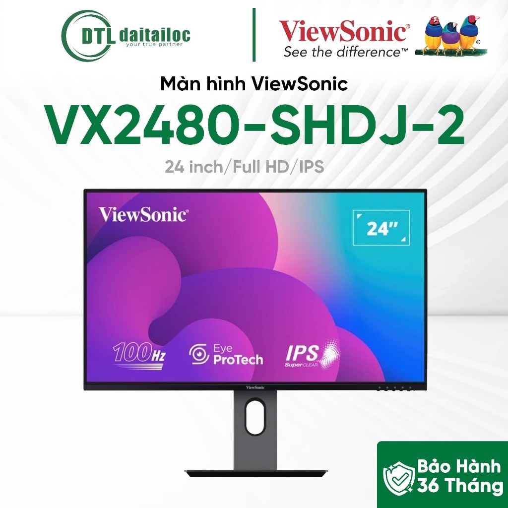 Màn hình ViewSonic VX2480-SHDJ-2 24" IPS 100Hz Full HD | Chính Hãng ...
