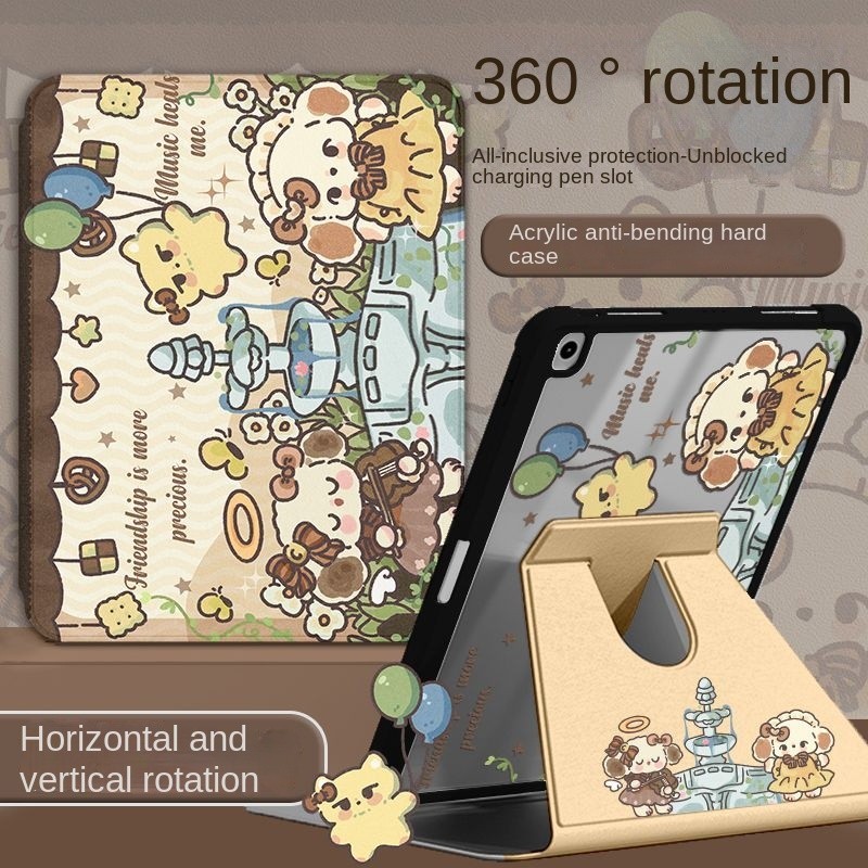 Ốp lưng Samsung Galaxy Tab S9 + / A9 + Chất liệu Acrylic Xoay 360 độ Thích hợp cho Samsung S6 ...