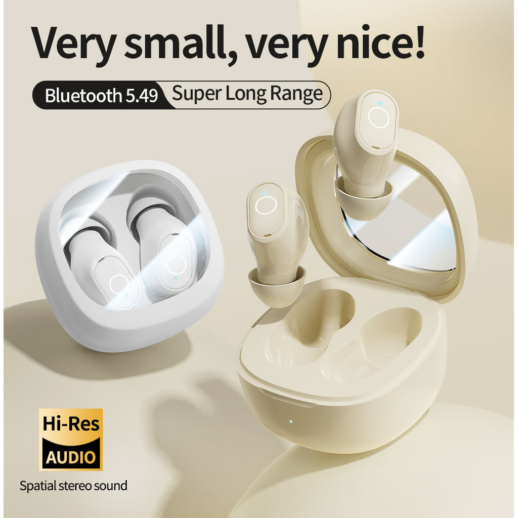 Tzuzl MiniTWS không dây bluetooth 5.3 tai nghe nhét tai nhỏ ngủ thể thao tai nghe vô hình HD ...