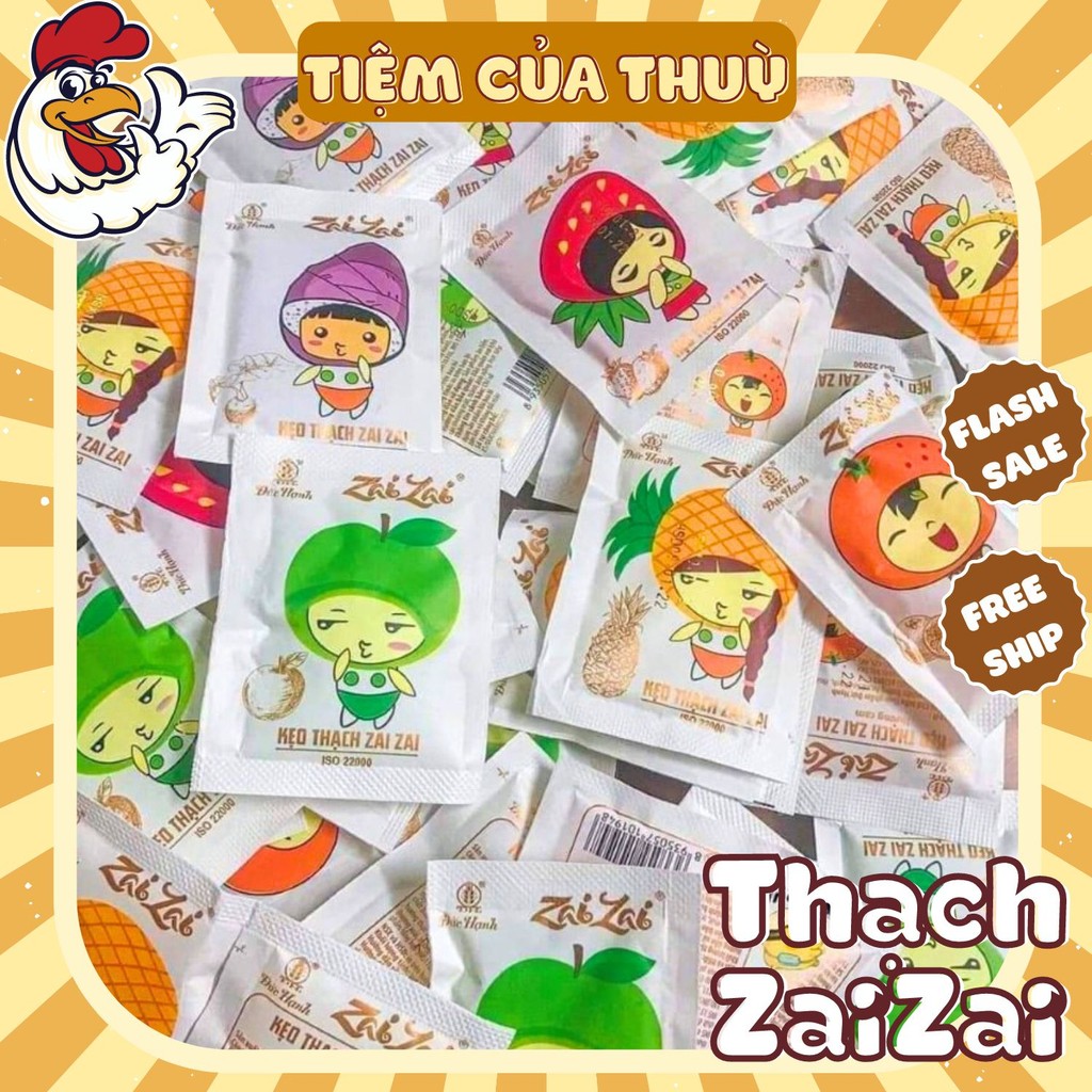 500G Kẹo Thạch Zai Zai Hương Vị Trái Cây, Kẹo Thạch Zaizai, Thạch Rau ...