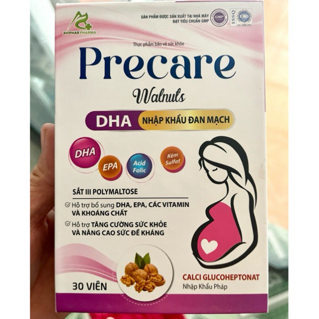 viên uống bà bầu precare DHA ĐẠT CHUẨN GPP | Shopee Việt Nam