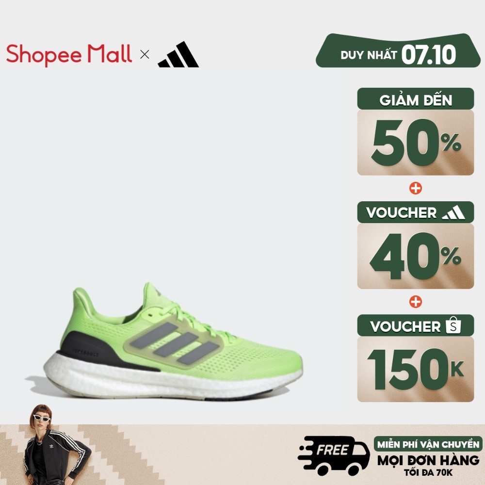 adidas Chạy Giày Pureboost 23 Nam màu xanh lá IF1550 | Shopee Việt Nam