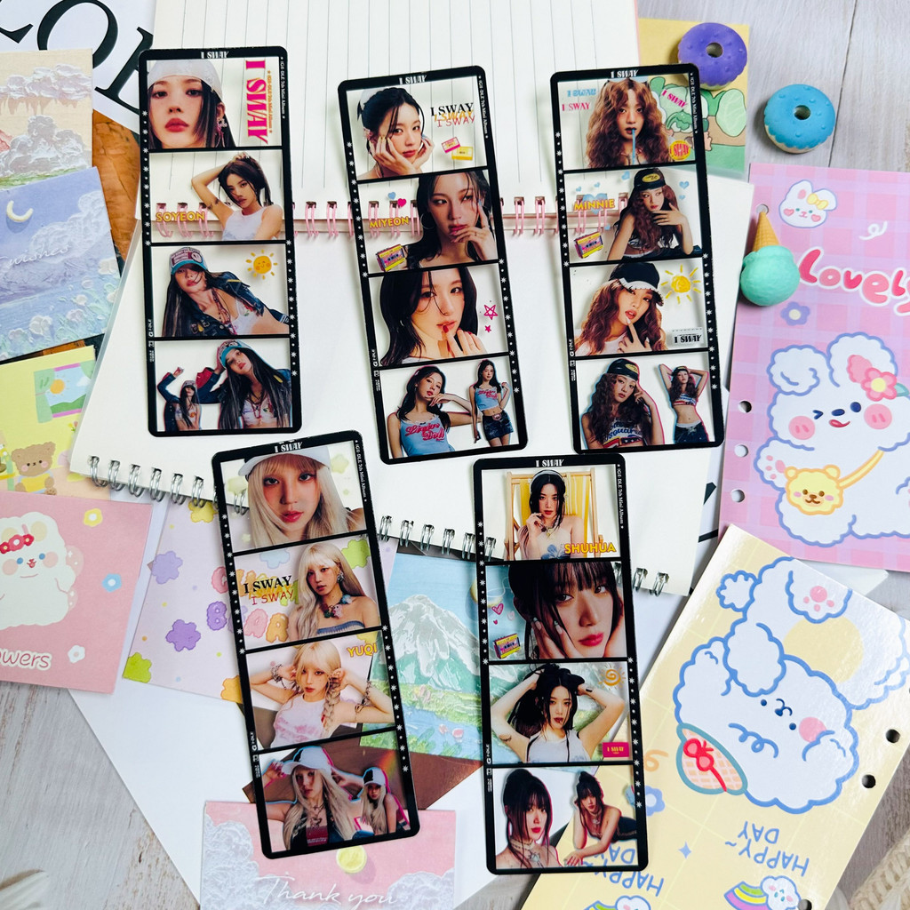 1-15pcs GIDLE Lomo Card I SWAY Bookmark Yuqi Raster Card WITHMUU YUQ1 I ...