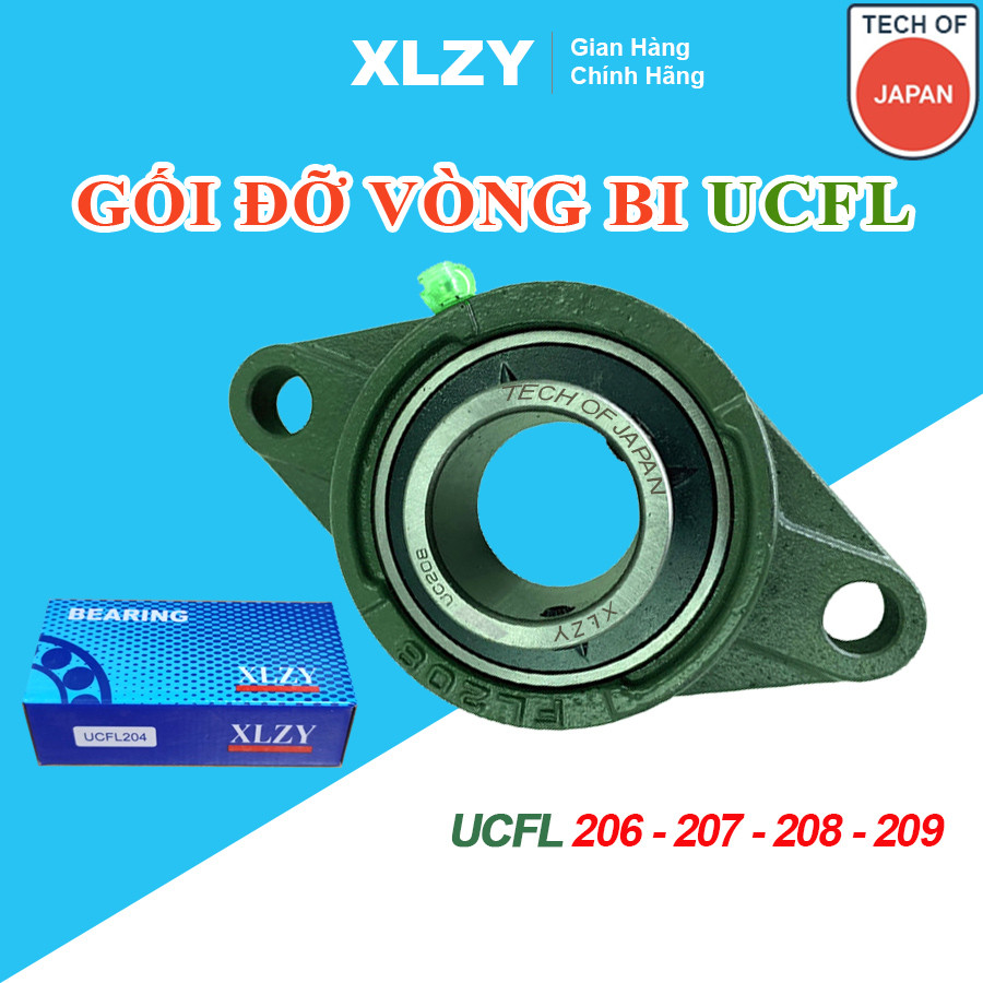 Gối đỡ UCFL UCFL203 UCFL204 UCFL205 Gối đỡ vòng bi UCFL - Gối đỡ bạc đạn XLZY - vongbibacdanxlzy ...