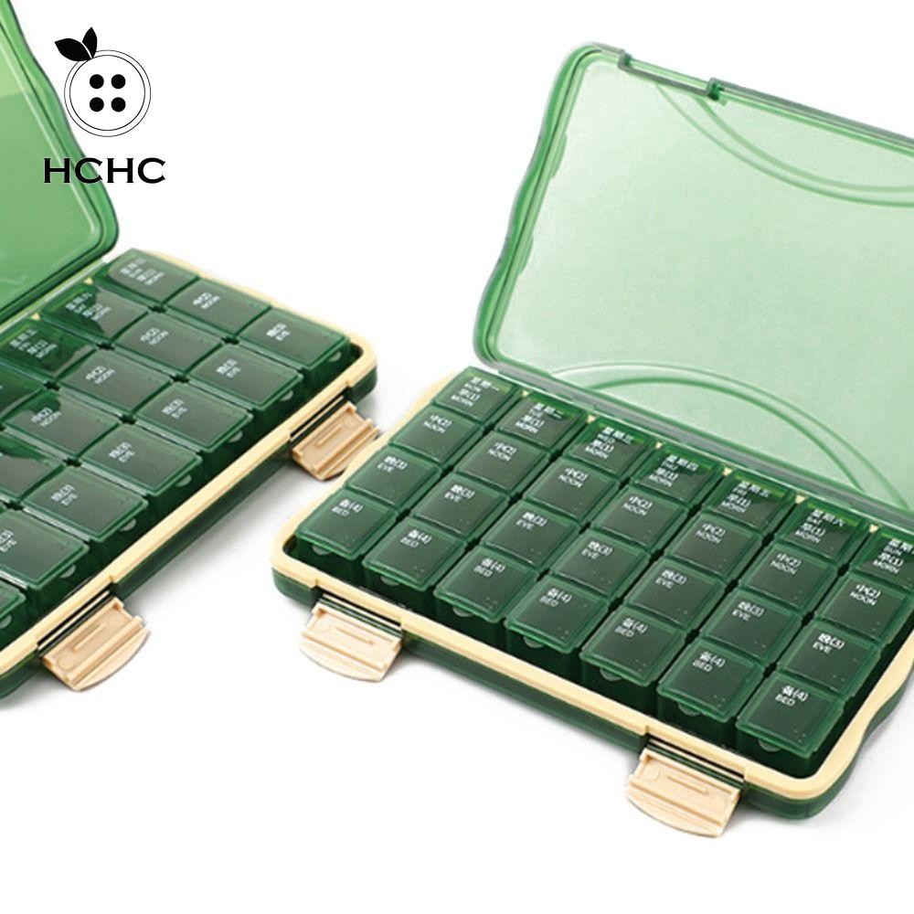 HCHC Hộp đựng thuốc di động, Hộp đựng thuốc chống ẩm 21 / 28 lưới, Hộp ...