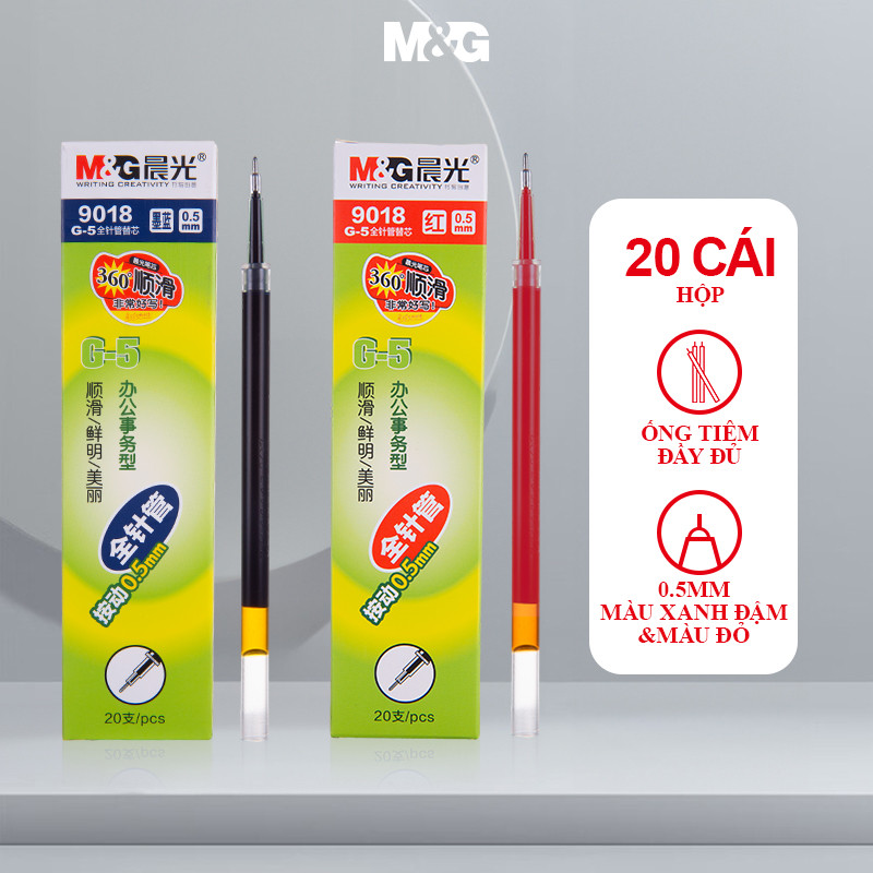 M&G Stationery Red Neutral Pen 0.5 Neutral Pen Replacement Core Office ...