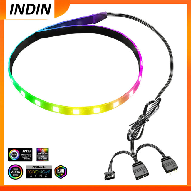 Mai COOLMON LED RGB Dải đèn 5V ARGB Giao diện đồng bộ hóa bo mạch chủ ...