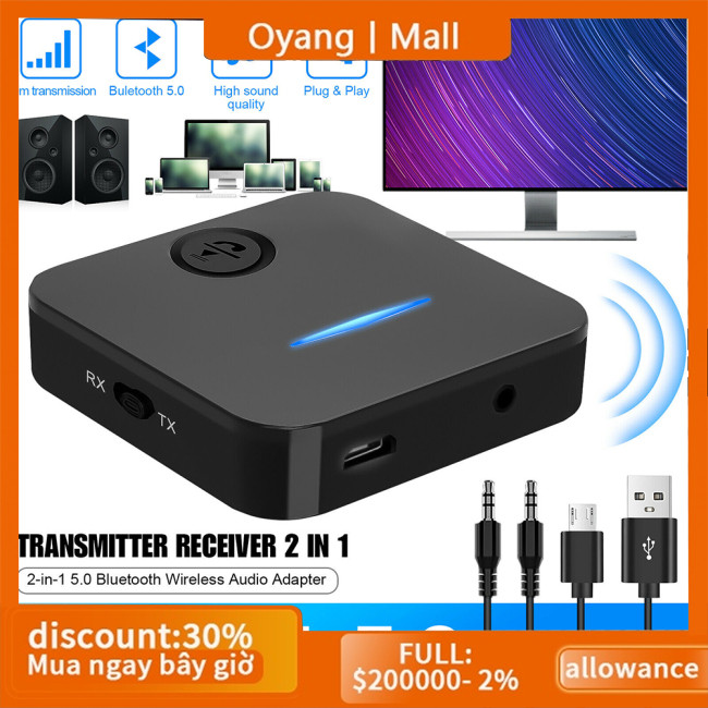 Bộ phát tín hiệu 5.0 tương thích Bluetooth 2 trong 1 MGO Tv Home Stereo ...