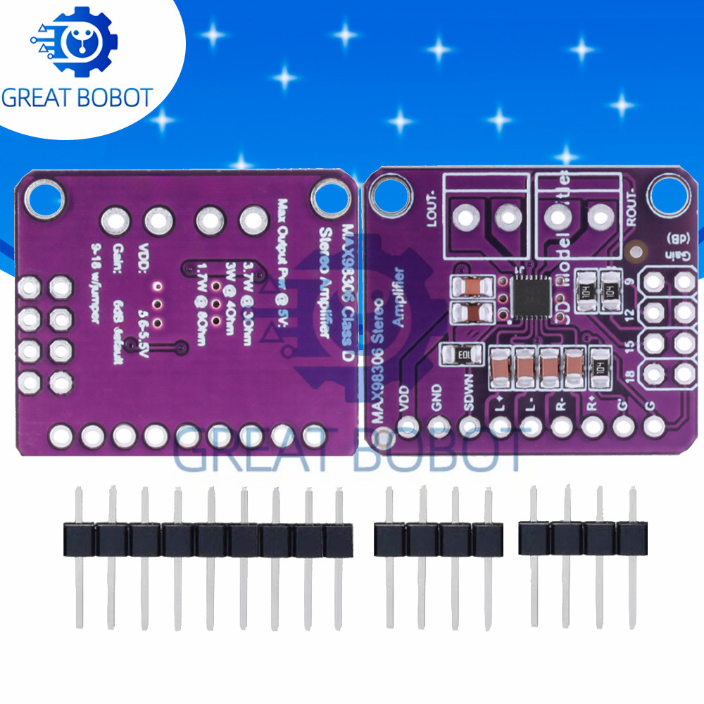 "Bảng phát triển CJMCU-98306 - Bộ khuếch đại âm thanh nổi MAX98306 3.7W ...