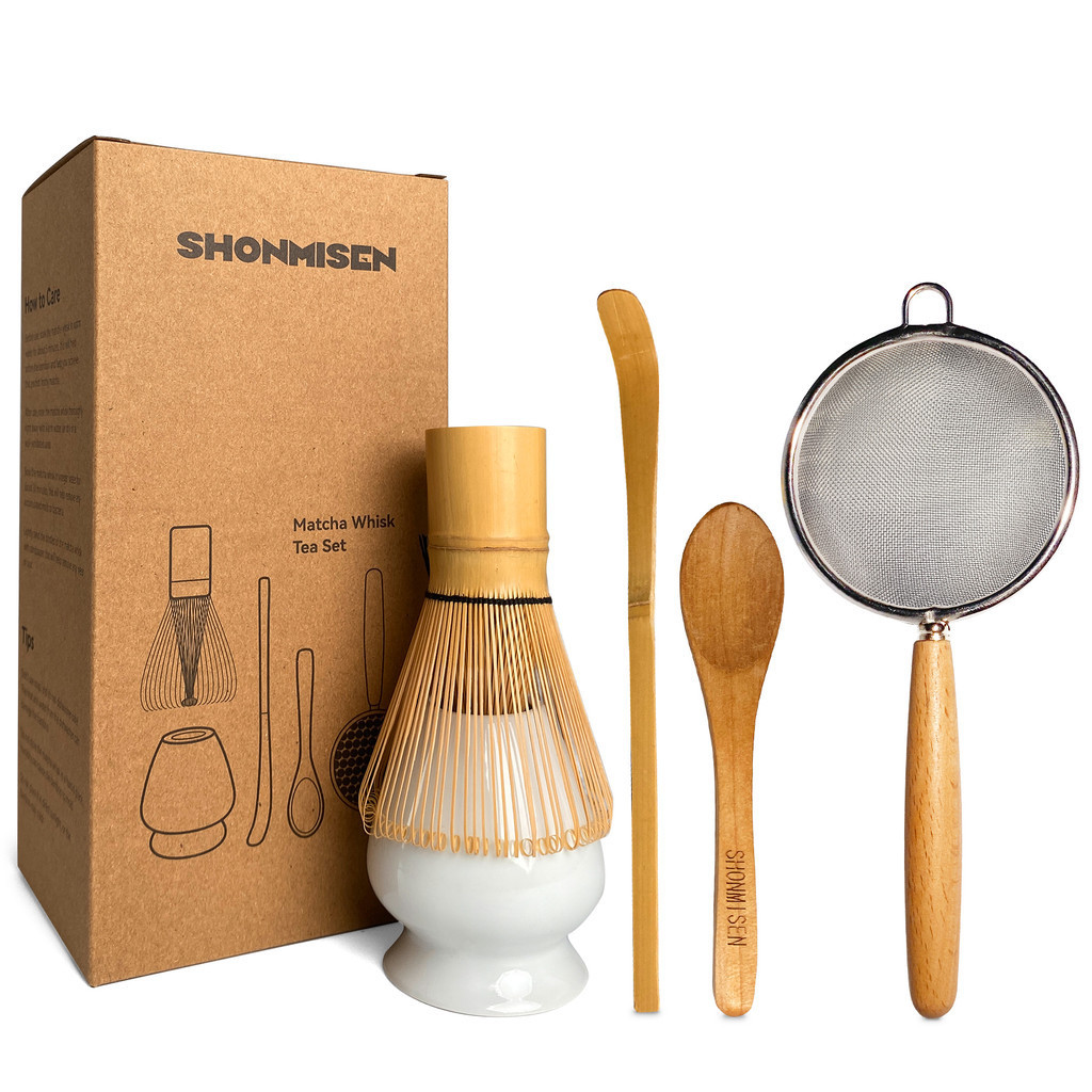 Bộ chổi chasen đánh matcha tre Bộ dụng cụ pha matcha Bát đánh matcha Cây đánh trà xanh matcha ...