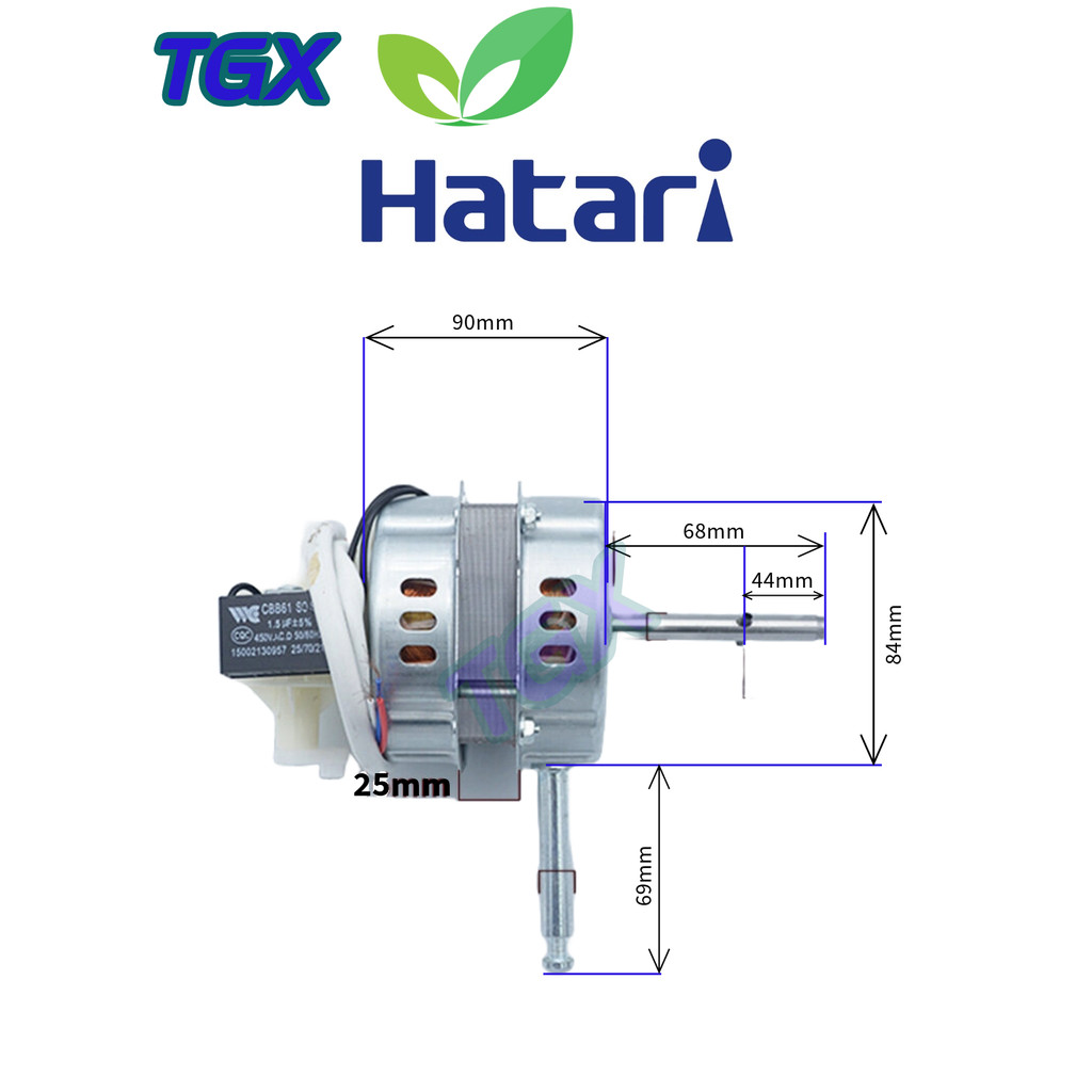 Mô tơ quạt sàn 16 inch, HATARI, Hatari, chính hãng | Shopee Việt Nam