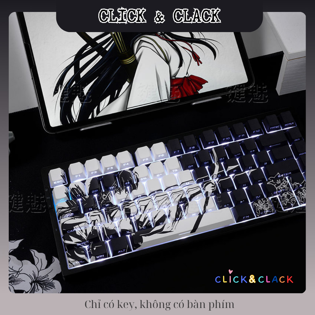 Keycap Anime xuyên led Kikyo (Side Print) mạch xuôi - Cherry Profile ...