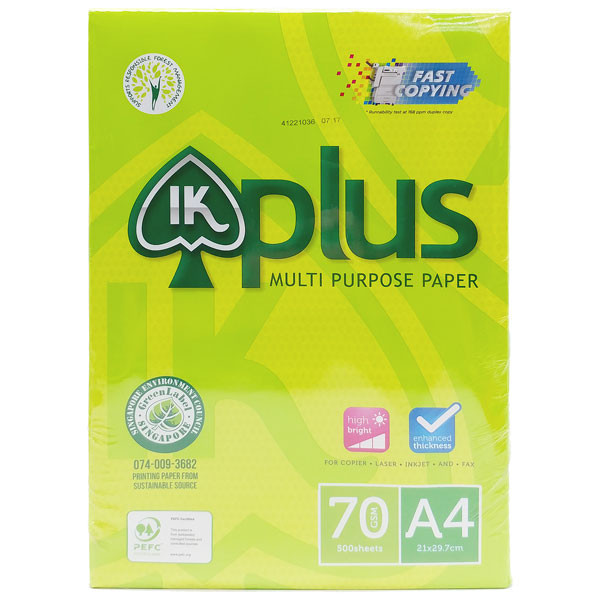 Giấy Photo Ik Plus Vàng A4 70Gsm - IK Plus | Shopee Việt Nam