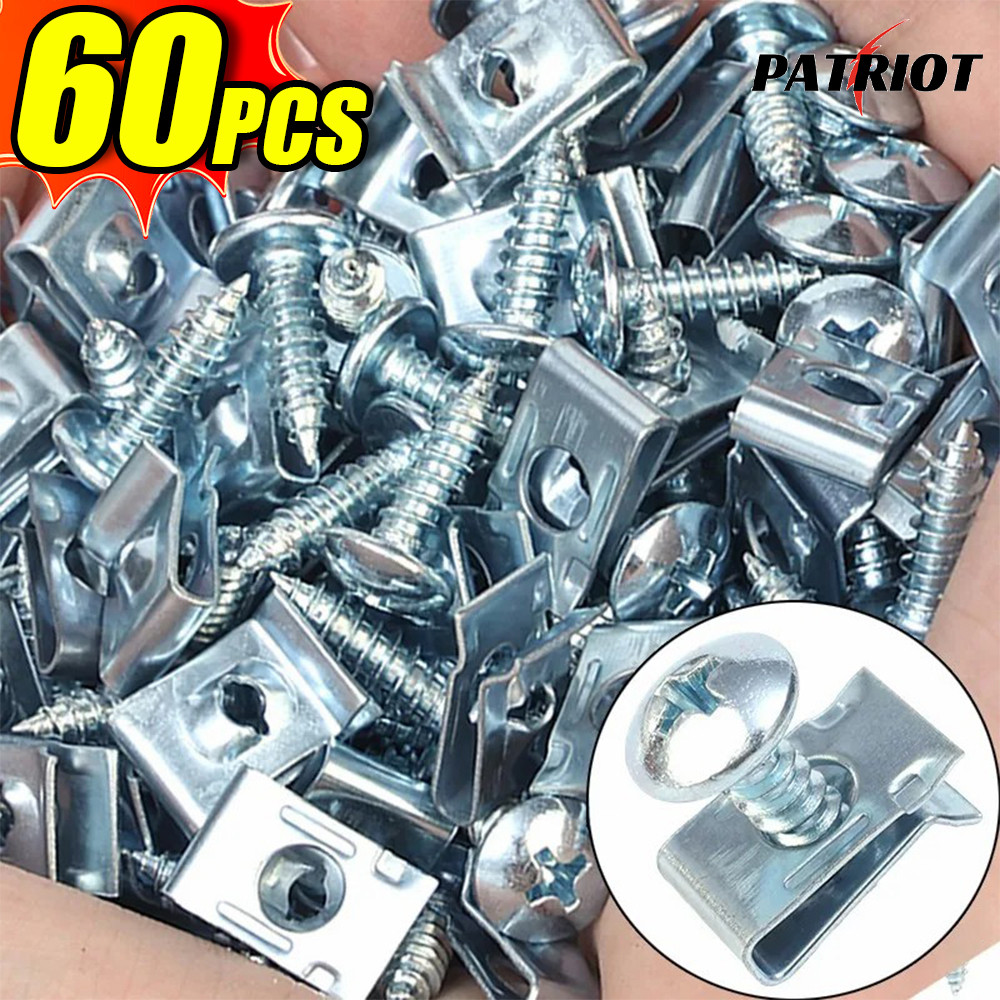 FENDER 10-30 Bộ Bu lông thân xe và kẹp chữ U - Kẹp bảng điều khiển viền - Chốt vít kim loại ...