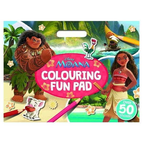 Sách - Disney - Moana: Colouring Fun Pad (Giant Colour Me Pad Disney ...