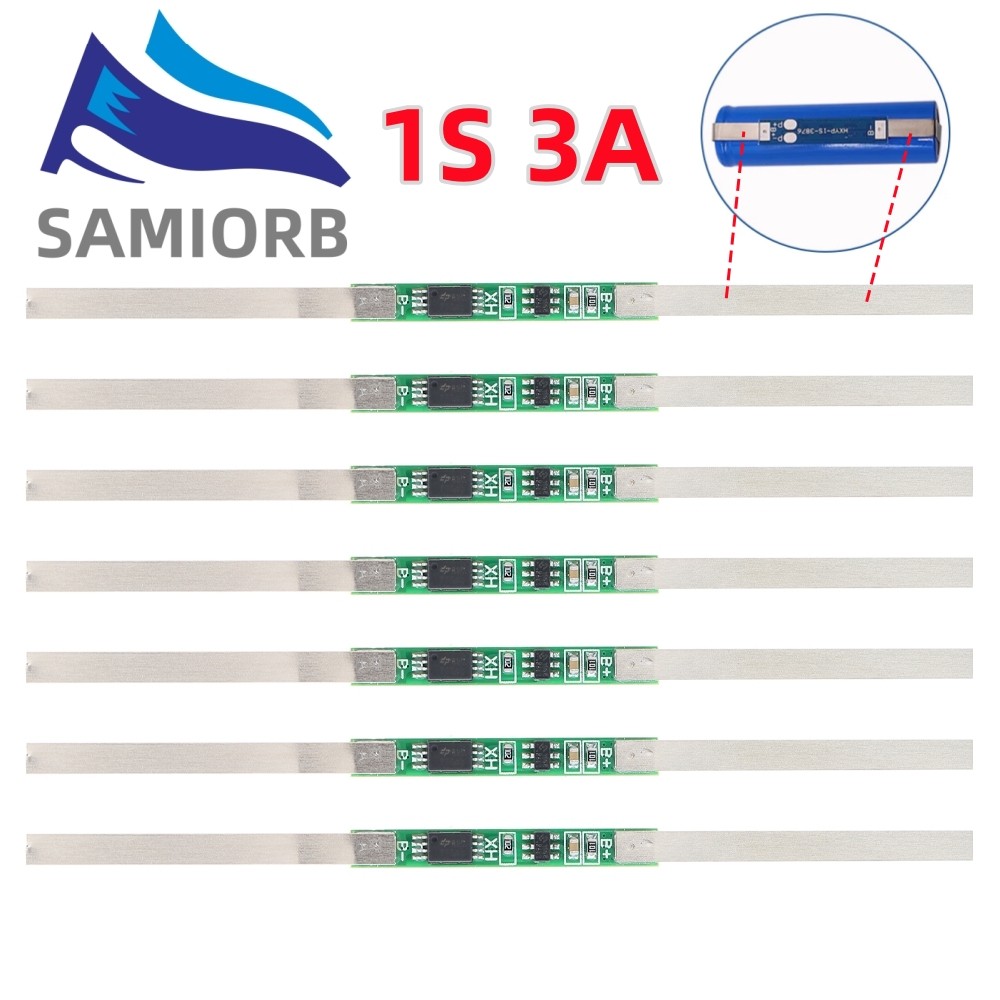 Bảng bảo vệ pin Li-Ion BMS 1S 2-3A Bảng bảo vệ PCB cho 3.7V BMS 18650 ...
