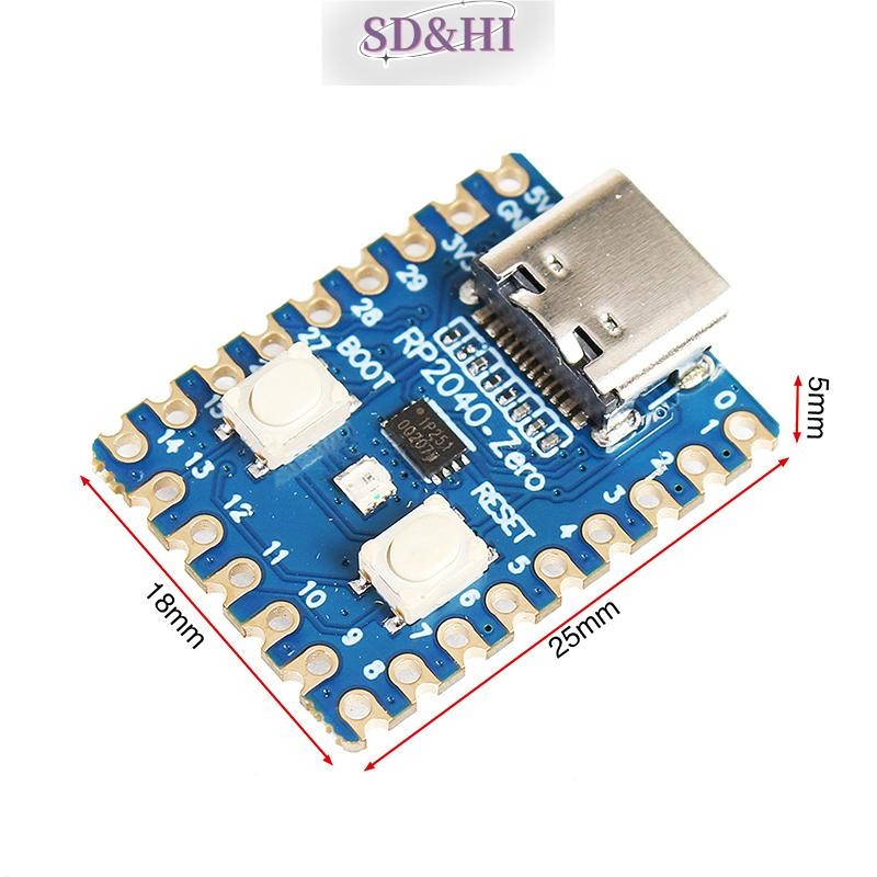 Sdhi RP2040-Zero Raspberry Pi Mini Micro Controller PICO Development ...