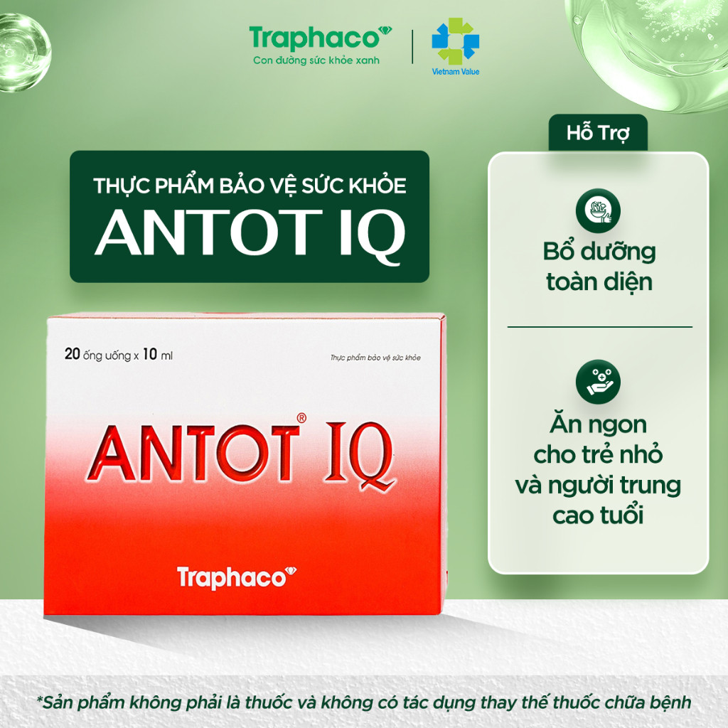 TPBVSK ANTOT IQ Traphaco- Hỗ Trợ: Phát Triển Não Bộ Tăng Khả Năng Tập ...
