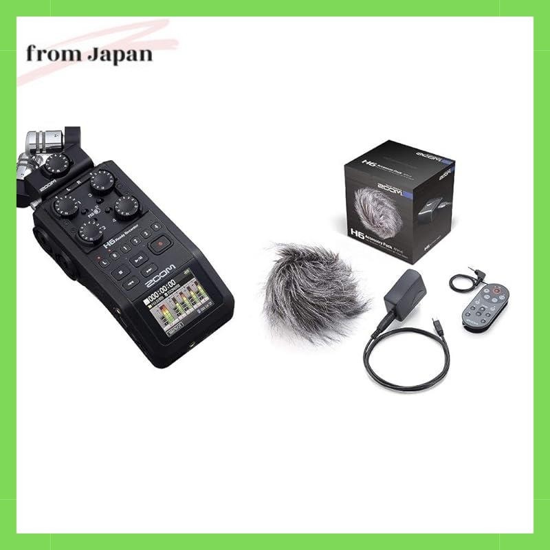 Zoom H6 All Black (2020 Version) 6-Track Portable Recorder Stereo Mic ...