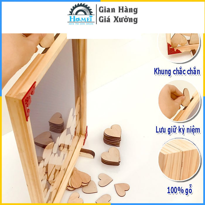 Hộp Thả Tim Đám Cưới Siêu Hot Mang Phong Cách Hiên Đại ( HAMET ...