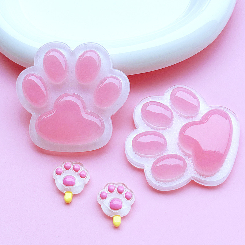 chân mèo hồng sticker dép cross charm cross jibbitz để trang trí dép ...