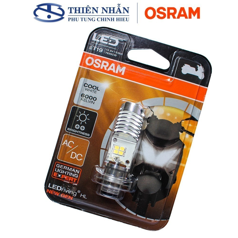 Bóng đèn LED OSRAM T19 xe Dream, Wave, Air Blade 110 Thái tăng sáng trắng (7935CW) | Shopee Việt Nam