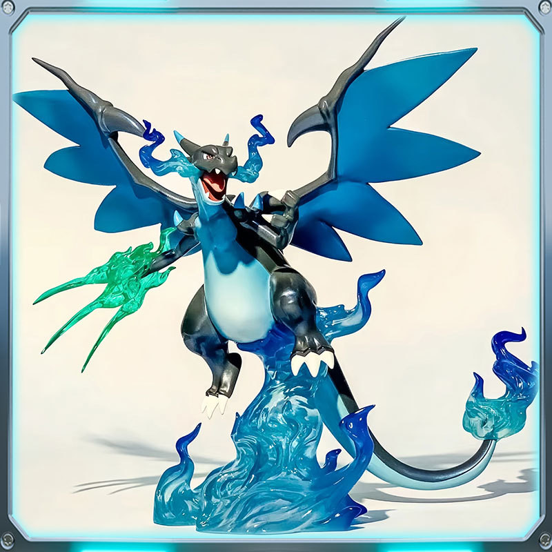 Mega Fire Dragon X [Spot] Xiaozhi Ailan Spirit Pokémon GK đồ trang trí ...