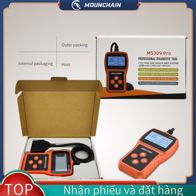 Máy quét Mounchain OBD2 Đầu đọc mã ô tô, Công cụ quét chẩn đoán ô tô ...