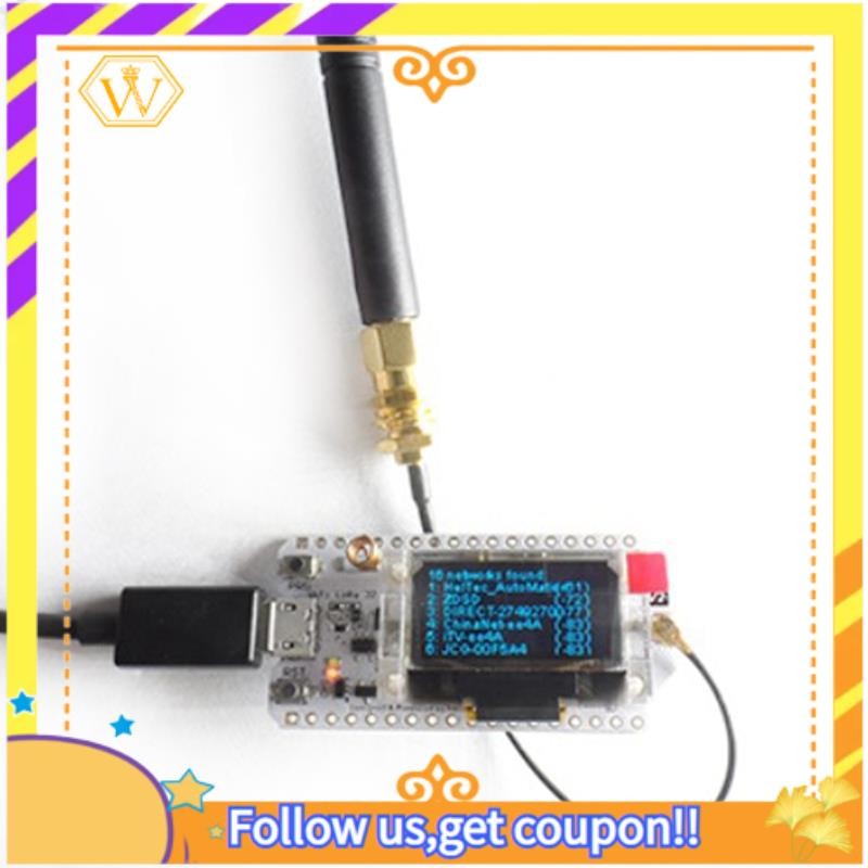 [W] 868-915 MHz SX1276 ESP32 LoRa 0,96 Inch Màn hình OLED Bluetooth WiFi LoRa Kit Mô-đun Bảng ...
