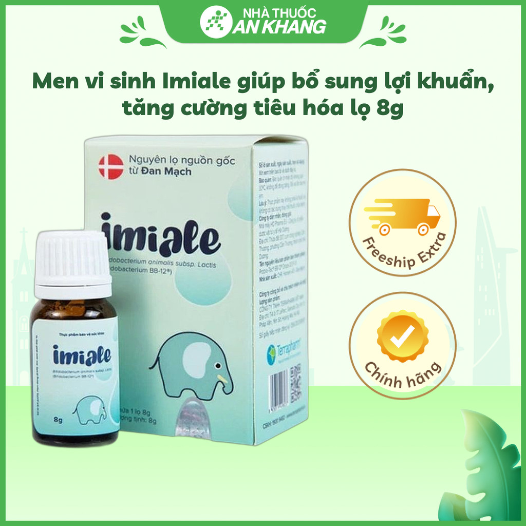 Men vi sinh Imiale giúp bổ sung lợi khuẩn, tăng cường tiêu hóa lọ 8g ...