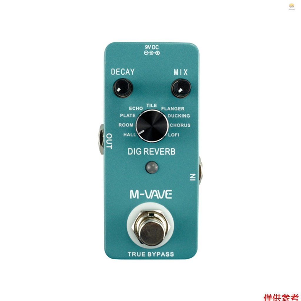 Hgv M-VAVE DIG Reverb Kỹ Thuật Số Reverb Guitar Effect Pedal 9 Reverb ...