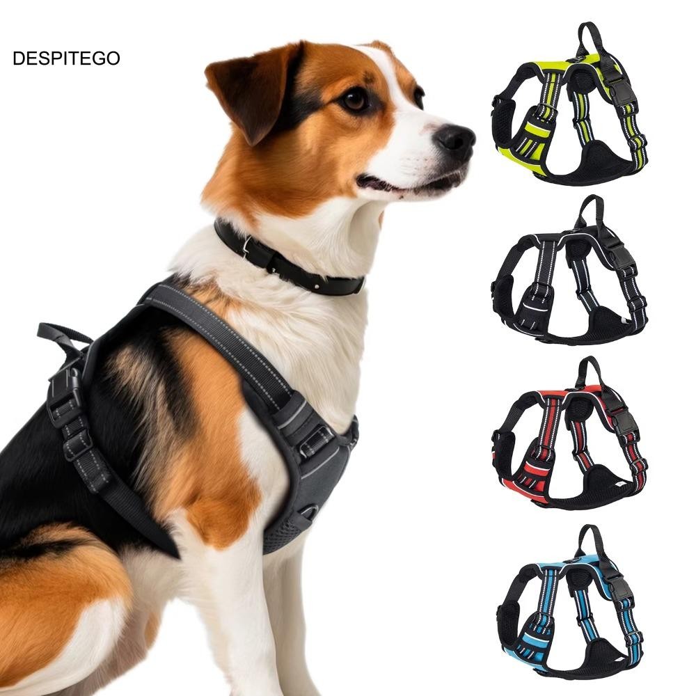 DESPITEGO No Pull Dog Harness Vest, Dây đeo ngực cho chó phản quang có ...