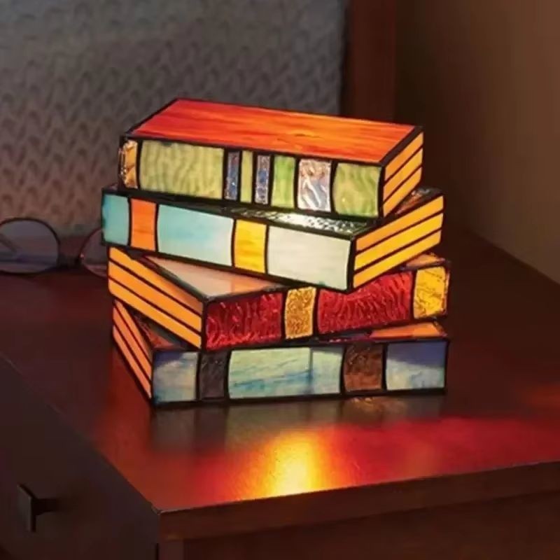 Hot Sale#Book Lamp Decorative Ornament Home Garden Design Craft Mini ...